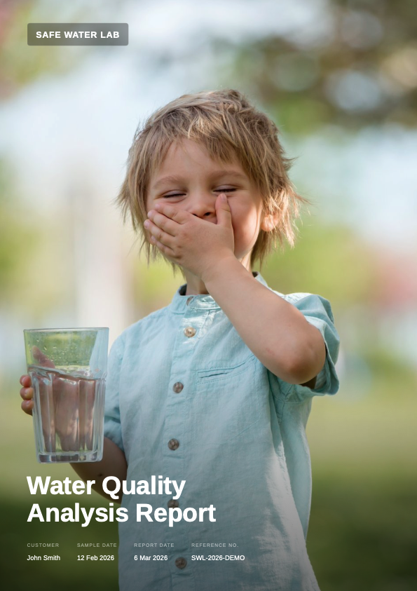 Bore, Tank & City Water Testing Kits | Safe Water Lab