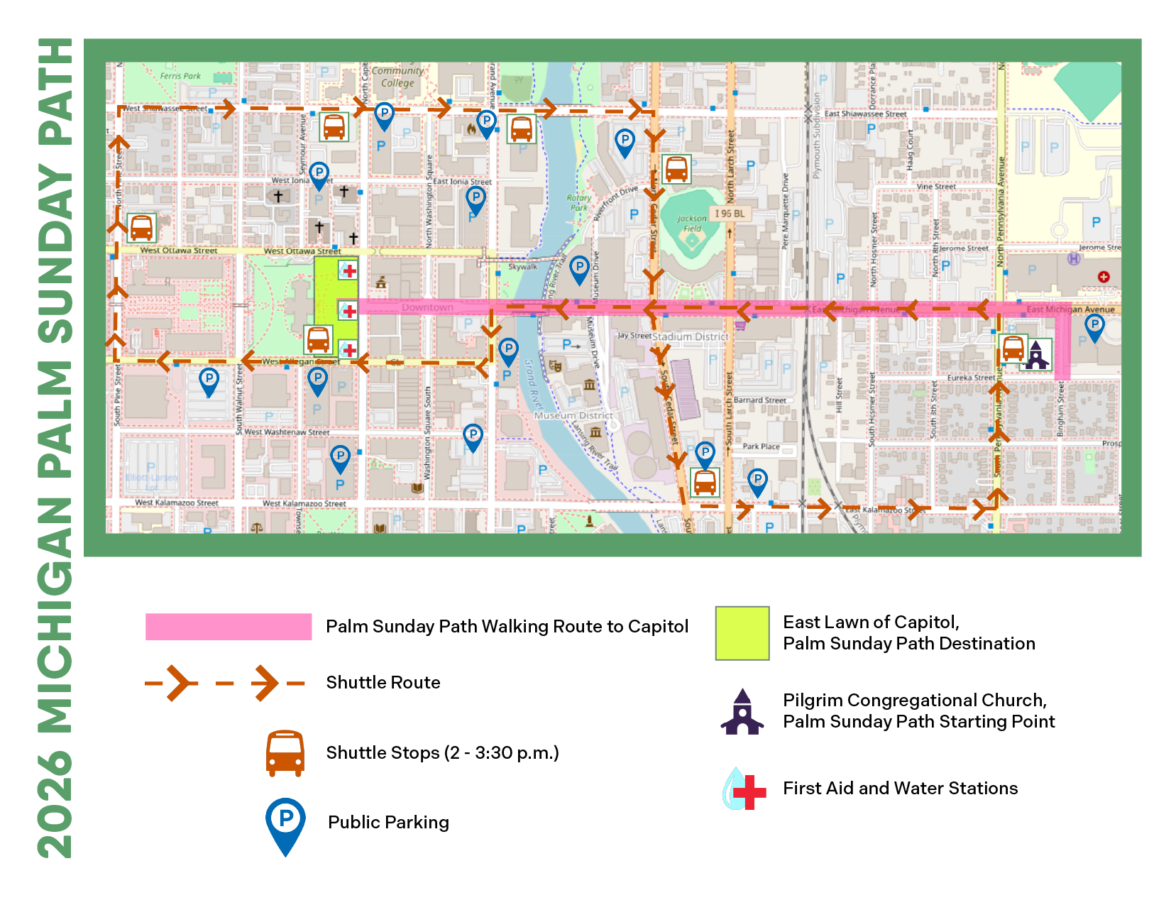 Map — PALM SUNDAY PATH MICHIGAN