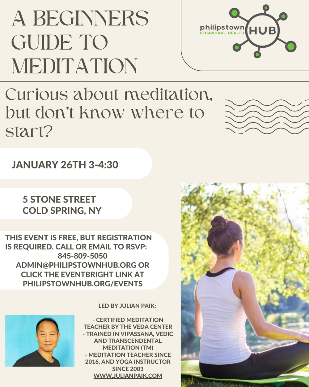 Beginners Guide to Meditation — Philipstown Hub Health