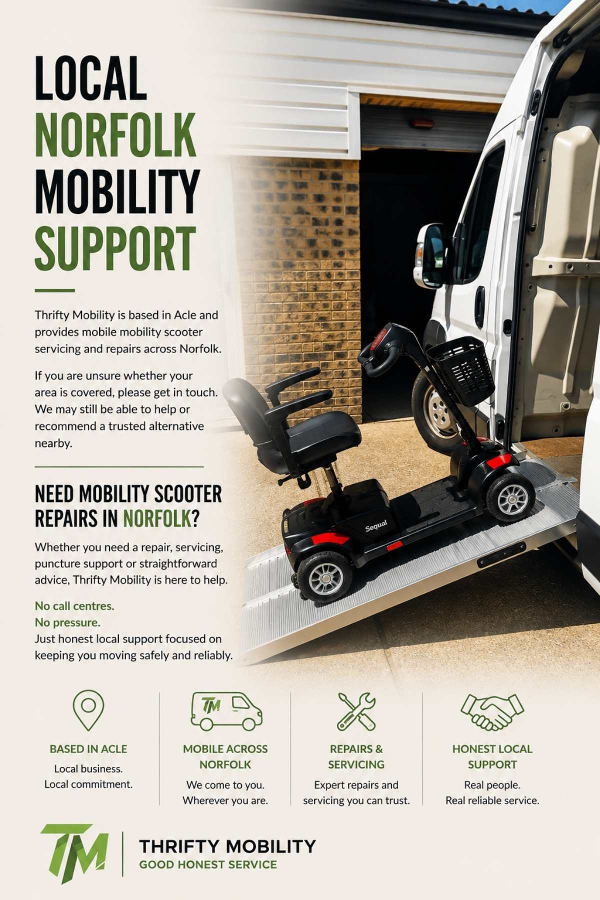 Mobility Scooter Repairs in Norfolk | Thrifty Mobility — THRIFTY MOBILITY